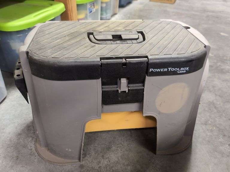 (SHOP) STEP STOOL TOOL BOX - Isabell Auction