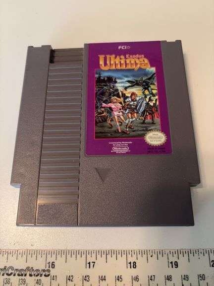 (LR) VINTAGE NINTENDO GAME (EXODUS ULTIMA) - Isabell Auction