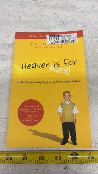 HEAVEN IS FOR REAL BOOK - Isabell Auction