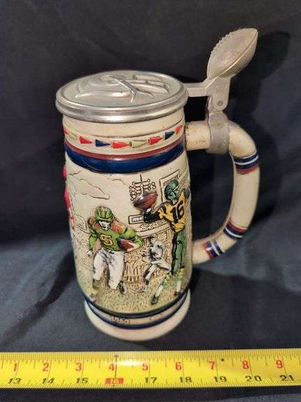 FOOTBALL COLLECTIBLE STEIN - Isabell Auction