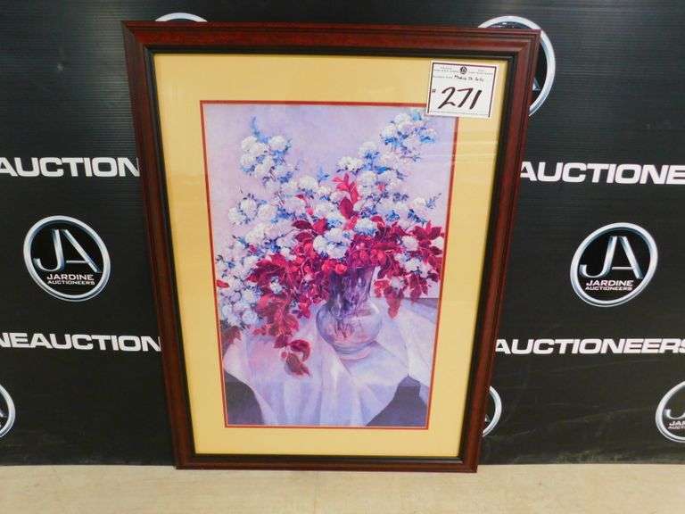 FLORAL FRAMED PRINT 33X44 - Jardine Auctioneers