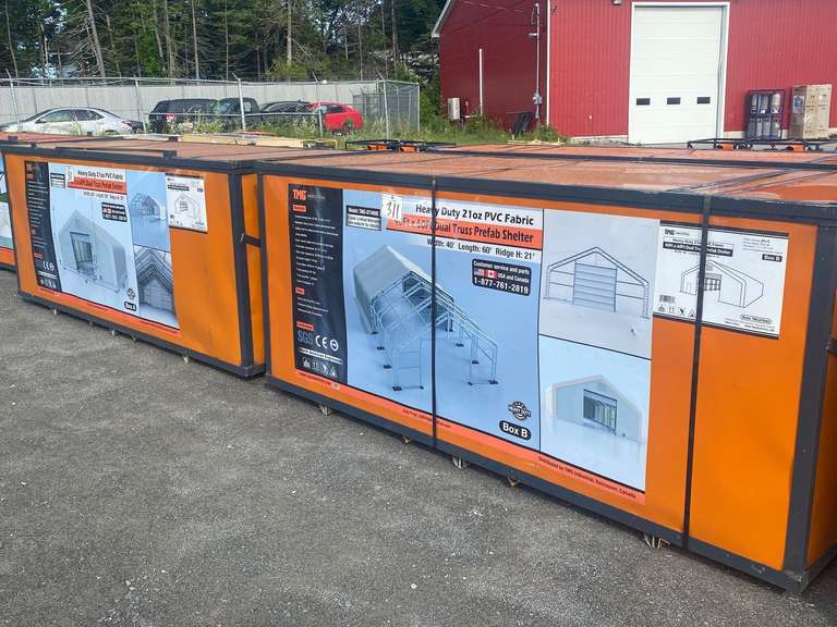 40 X 60 X 21 DUAL TRUSS PVC STORAGE BUILDING (2 boxes) - Jardine ...