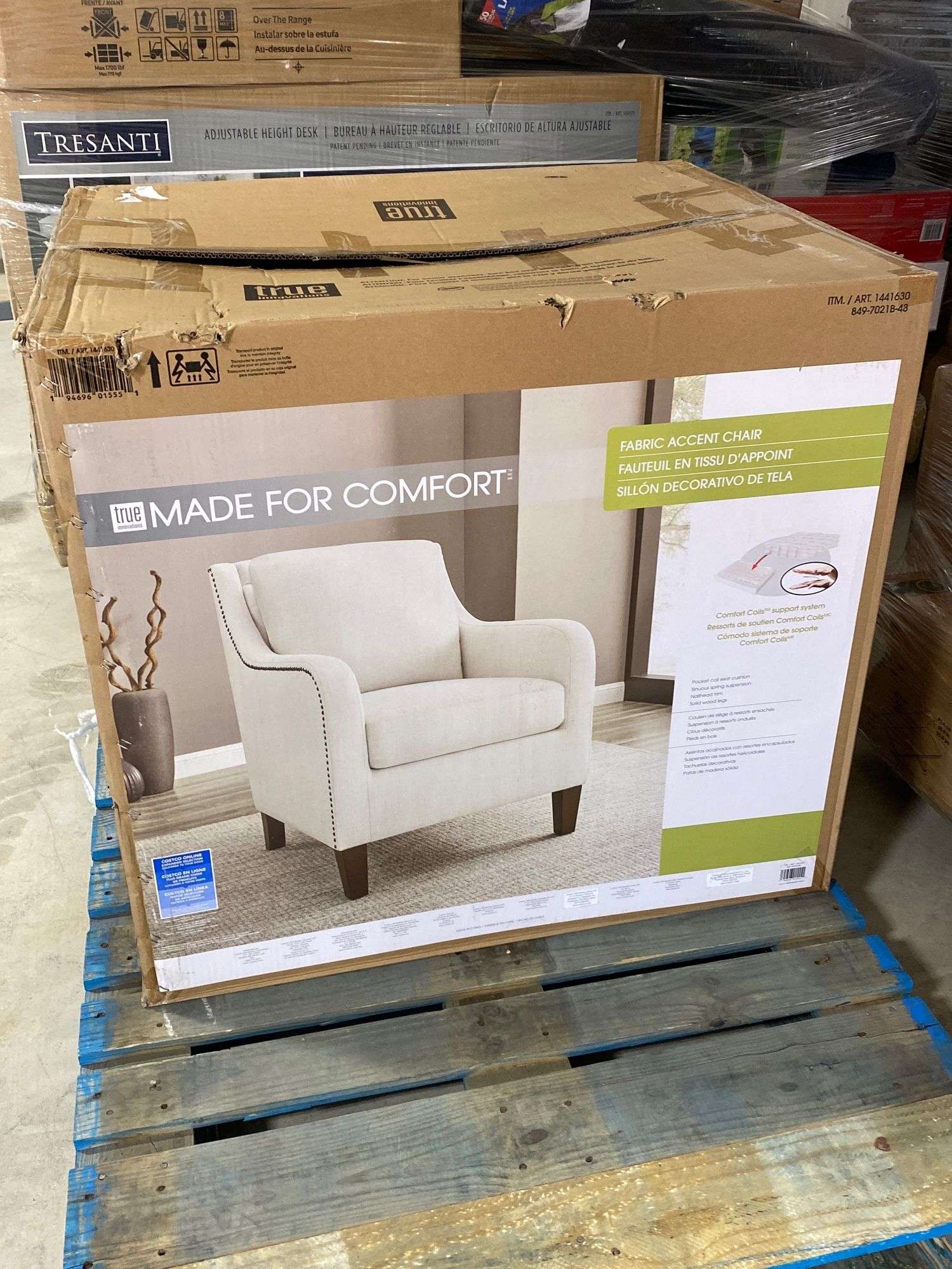 True Innovations Fabric Accent Chair Jardine Auctioneers