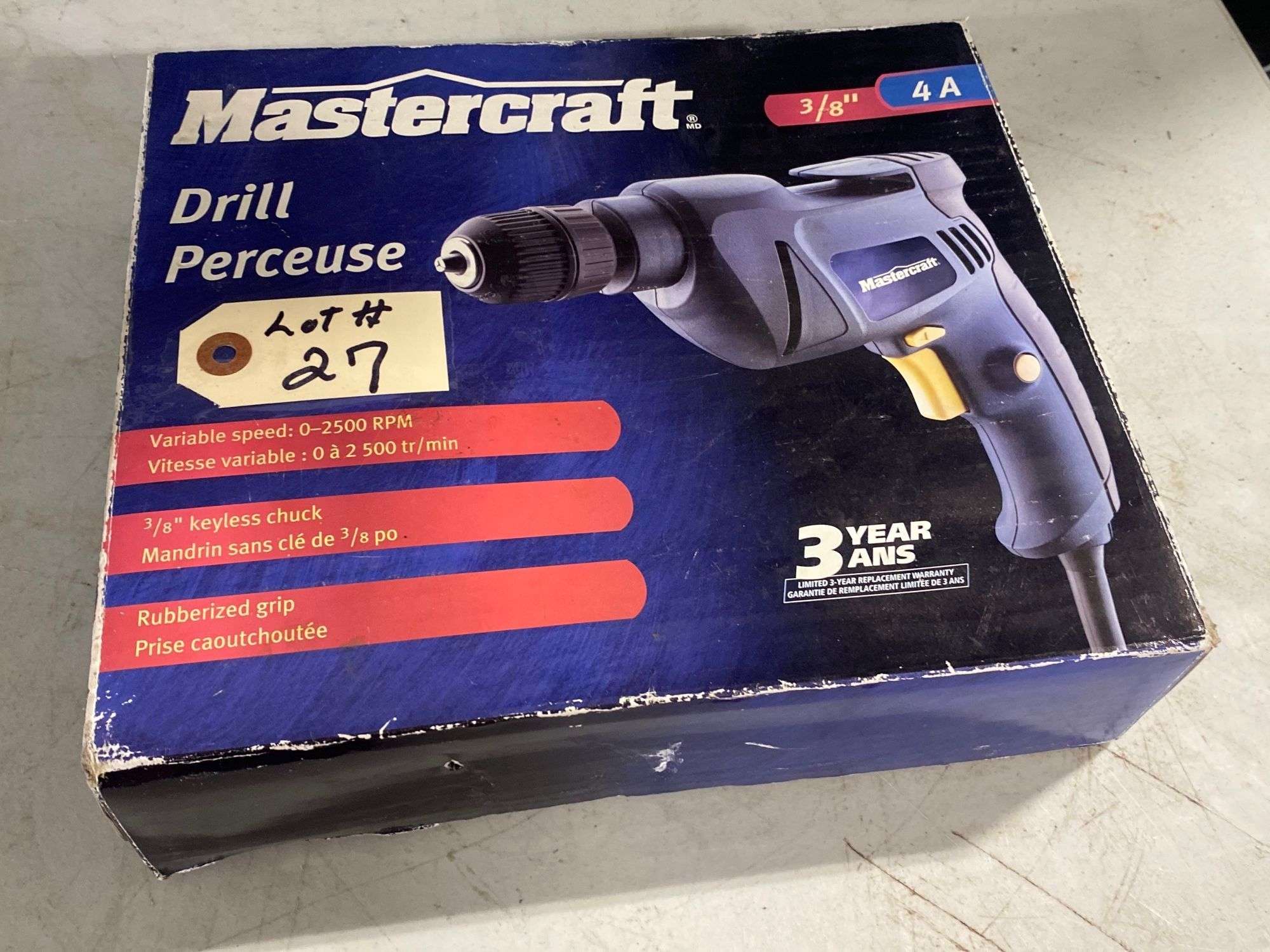 Mastercraft 3 8 Corded Drill Jardine Auctioneers