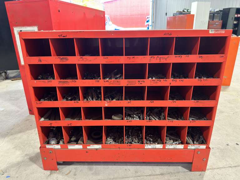 Wurth Bolt Bin With Assortment of Steel and Alloy of Wheel Balancers ...
