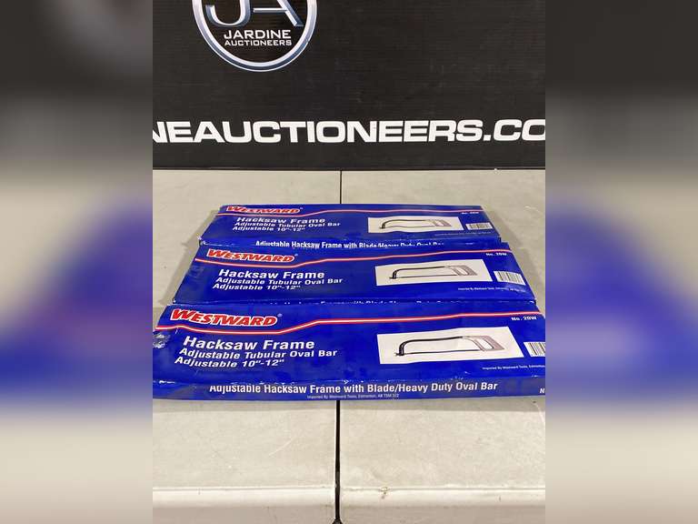 3 Adjustable Hacksaw Frames With Blades/Heavy Duty Bar - Jardine ...