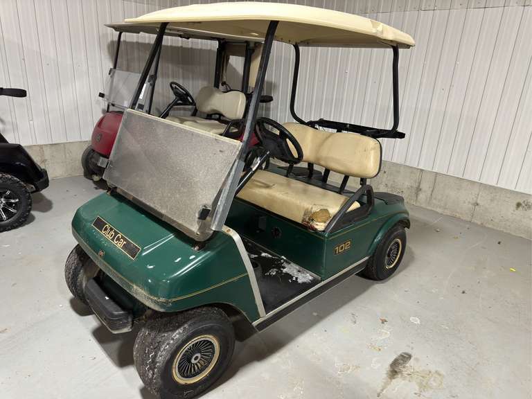 2002 Club Car Electric Golf Cart with Roof and Windshield - Jardine ...