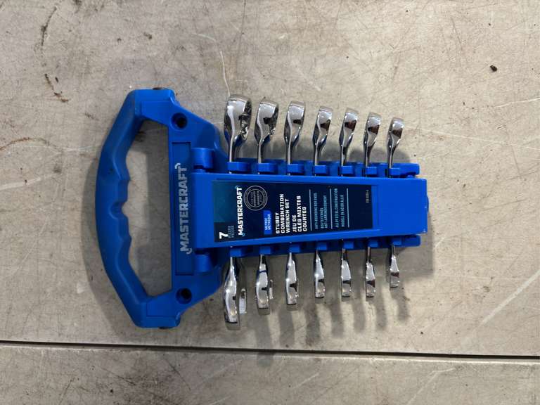 7 Piece Mastercraft Short Wrench Set - Jardine Auctioneers