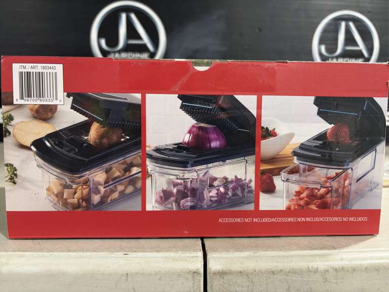 MIU VEGETABLE CHOPPER WITH 2 INTERCHANGEABLE DICER BLADES - Jardine ...