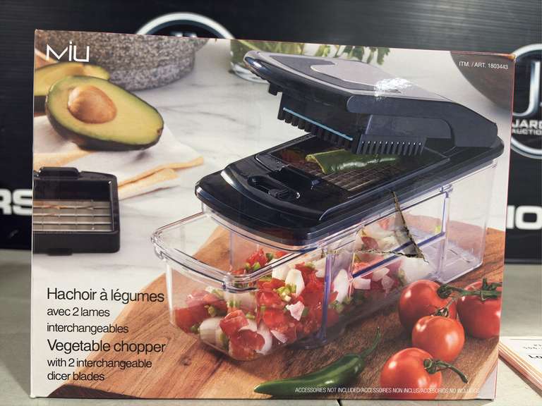 MIU VEGETABLE CHOPPER WITH 2 INTERCHANGEABLE DICER BLADES - Jardine ...