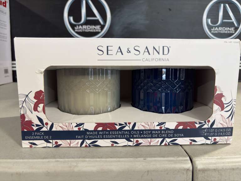 SEA AND SAND 2 PACK CANDLES - Jardine Auctioneers