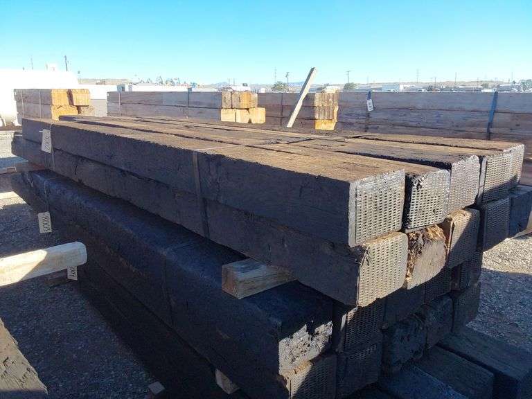 Qty (10) Rail Road Ties - J&J Auctioneers LLC