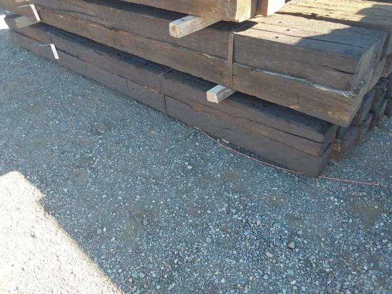 Qty (10) Rail Road Ties - J&J Auctioneers LLC