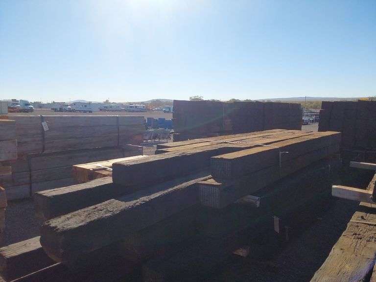 Qty (10) Rail Road Ties - J&J Auctioneers LLC