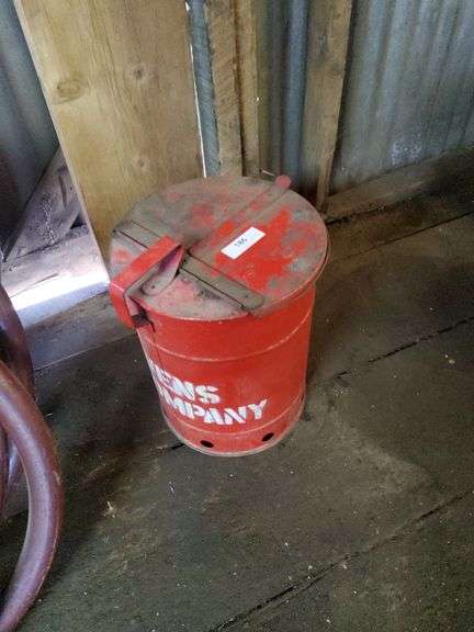 Fireproof Waste Can - J&J Auctioneers LLC
