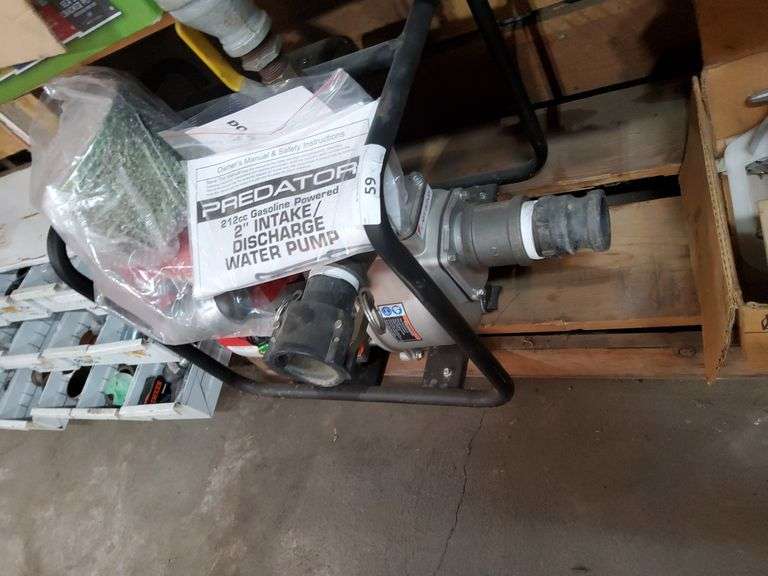 Predator 2" Intake/Discharge Water Pump - J&J Auctioneers LLC