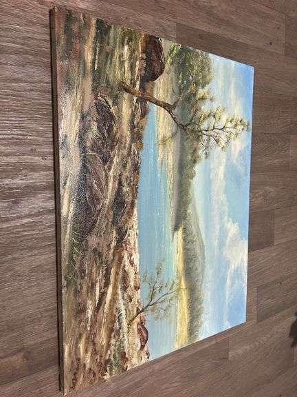 Rare Original 1972 Landscape Painting by Howard L. Fain - Albuquerque ...