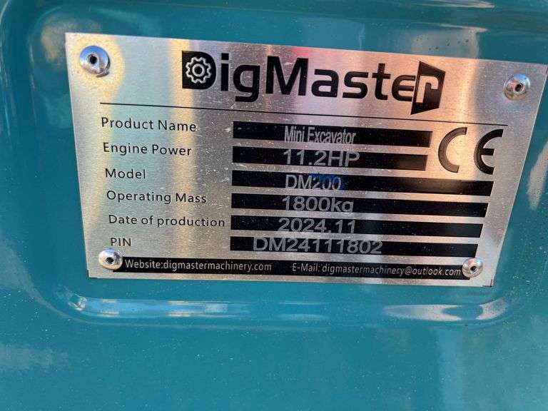 2024 Dig Master DM200 Mini Excavator - Albuquerque NM - J&J Auctioneers LLC