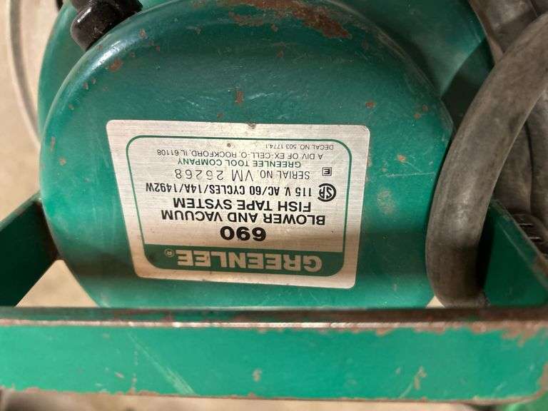 Greenlee 690 Blower and Vacuum Fish Tape System - Albuquerque NM - J&J ...