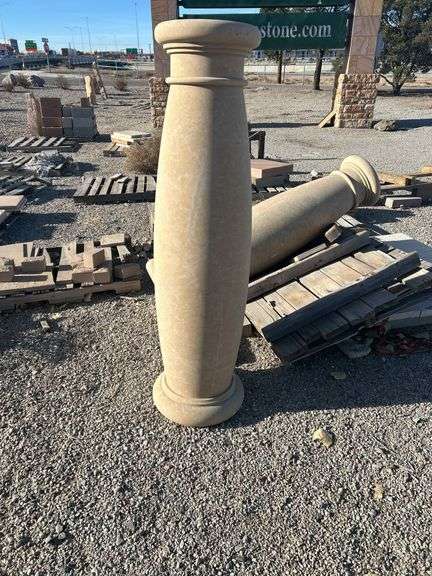 Limestone Columns Qty (2) 64” X 14” - Offsite Albuquerque NM - J&J ...