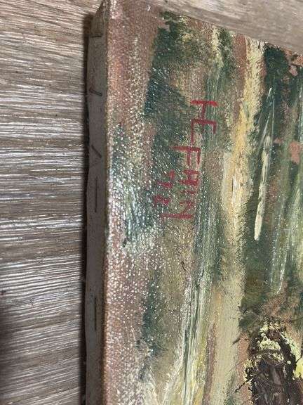 Rare Original 1972 Landscape Painting by Howard L. Fain - Albuquerque ...