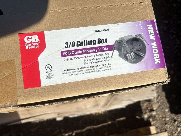 Qty Electrical Gang Boxes and Ceiling Boxes - Albuquerque NM - J&J ...