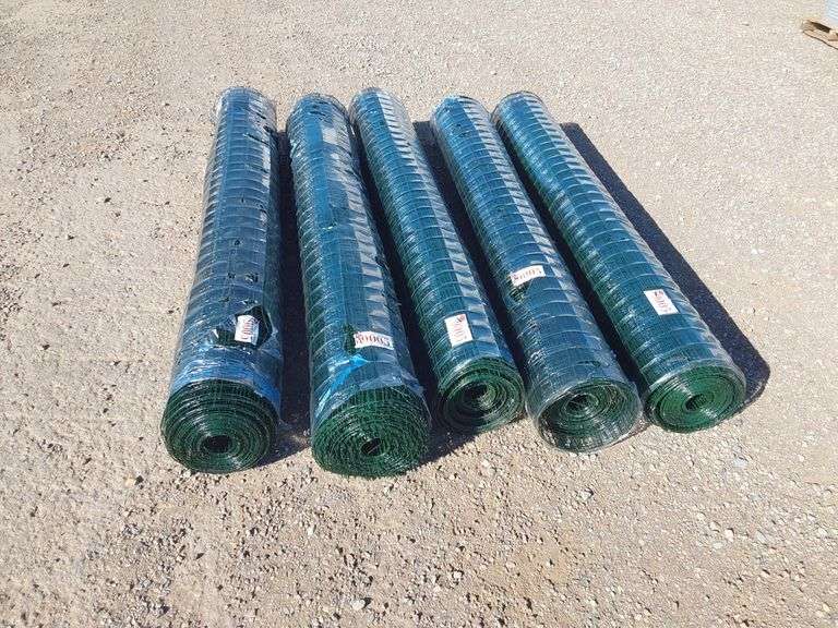 Qty (5) 6FT Tall Rolls Holland Wire Mesh - J&J Auctioneers LLC