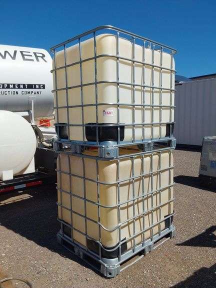 Qty Of (2) 275 Gal Basket Tanks - J&J Auctioneers LLC