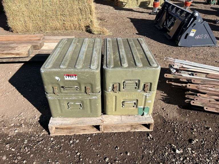 Qty (2) Aluminum Reusable Shipping Containers - Albuquerque NM - J&J ...