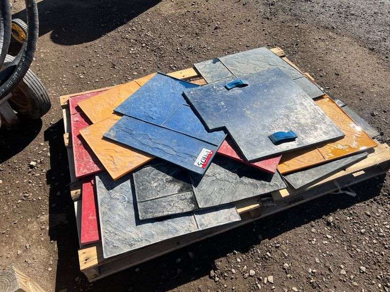Pallet of Rubber Concrete Stamps - Albuquerque NM - J&J Auctioneers LLC