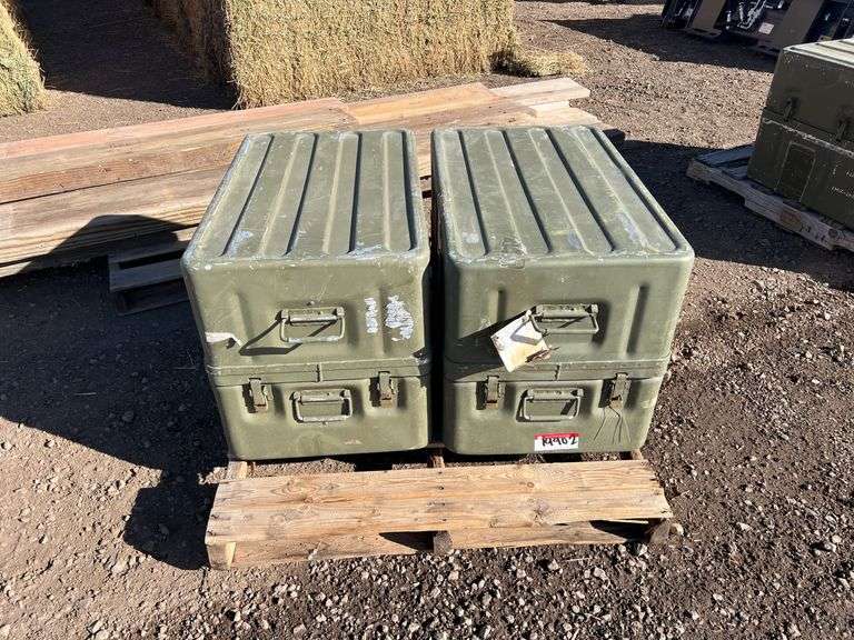 Qty (2) Aluminum Reusable Shipping Containers - Albuquerque NM - J&J ...