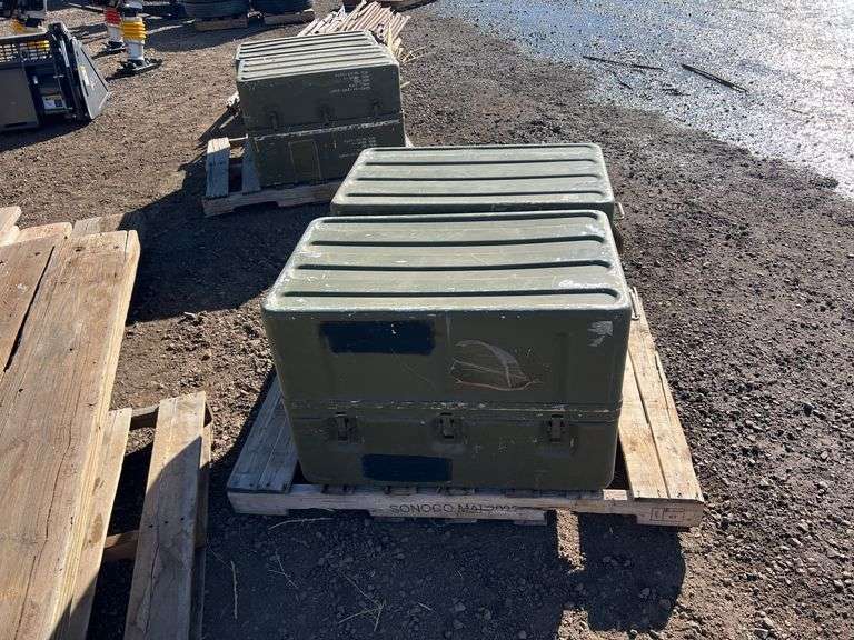 Qty (2) Aluminum Reusable Shipping Containers - Albuquerque NM - J&J ...