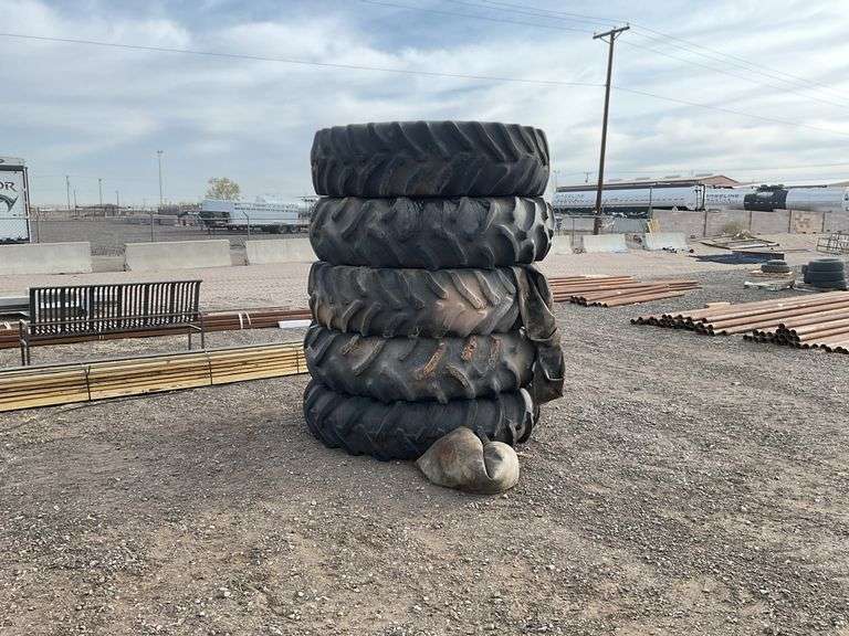 Qty Of 4 Tubeless 18.4x R38 Tractor Tires - J&J Auctioneers LLC