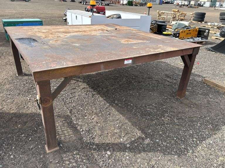 Welding Table 8ft X 8ft - J&J Auctioneers LLC
