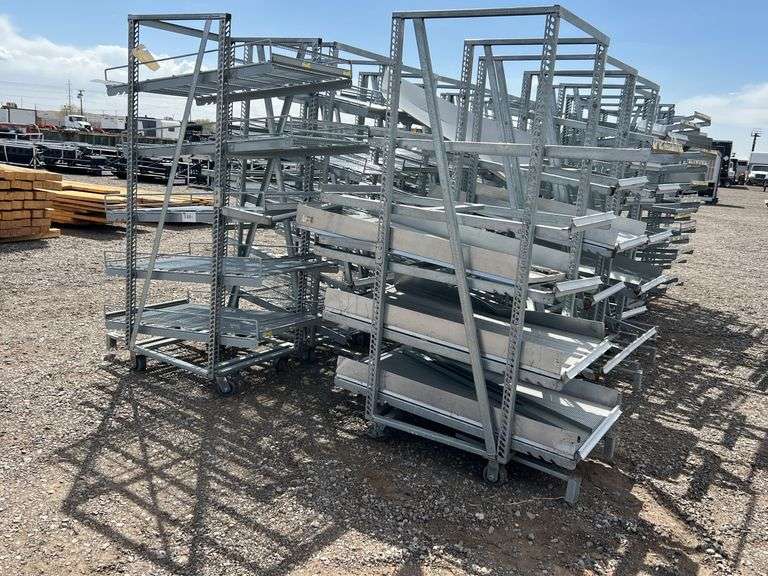 Qty Of (15) Metal Racks - J&J Auctioneers LLC