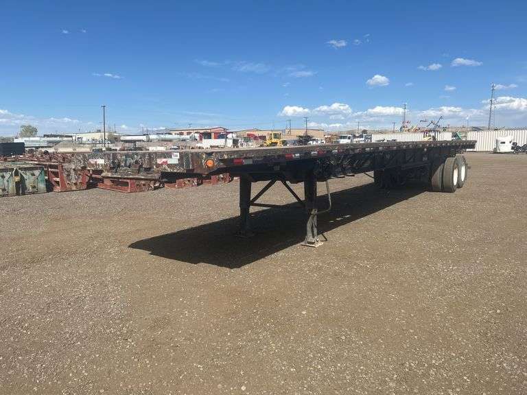 1996 Fontain TP-4-4881 Slak 48 x 80 ft T/A Stretch Flat Bed Trailer - J ...