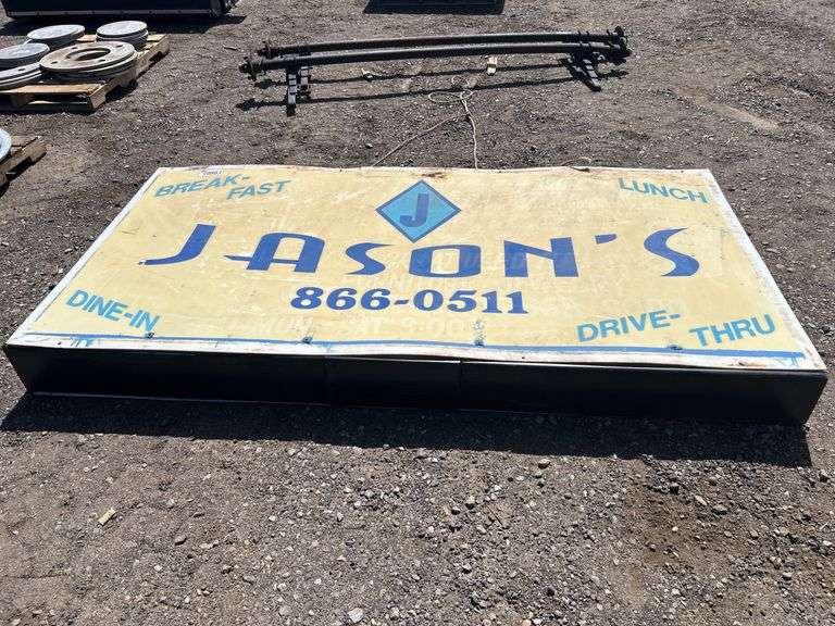 Commercial Double-Sided Sign Box - J&J Auctioneers LLC
