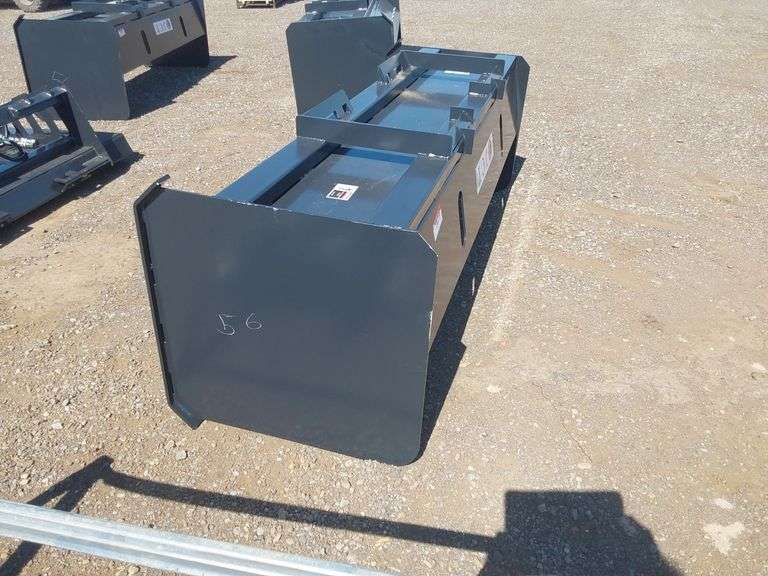 2025 JCT 84in Skid Steer Heavy Duty Pusher Box - J&J Auctioneers LLC