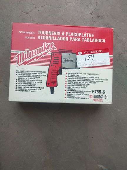 Milwaukee Model 6758-6 Electric Drywall Screwdriver - J&J Auctioneers LLC
