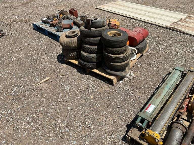 Qty Small Gas Tanks & Miscellaneous Tires - J&J Auctioneers LLC