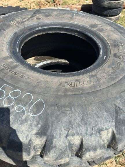 Qty (2) 23.5 R 25 Tires - J&J Auctioneers LLC