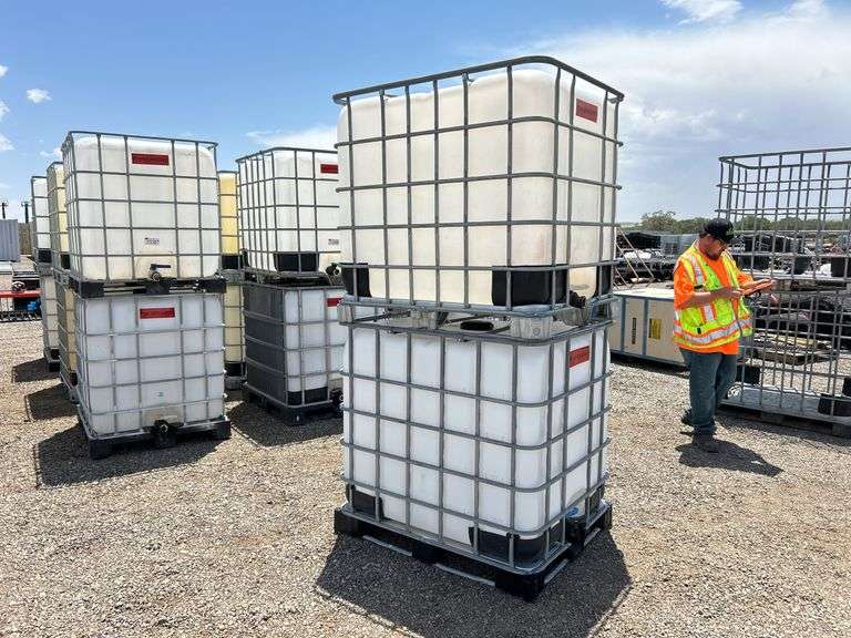 Qty Of (2) 275 Gal Basket Tanks - J&J Auctioneers LLC