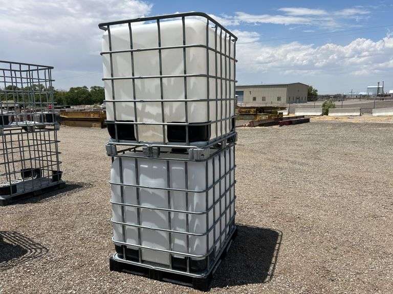 Qty Of (2) 275 Gal Basket Tanks - J&J Auctioneers LLC
