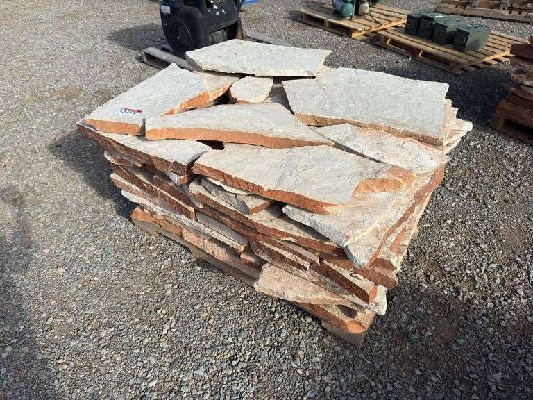 Qty (1) Pallet Flagstone Stone - J&J Auctioneers LLC