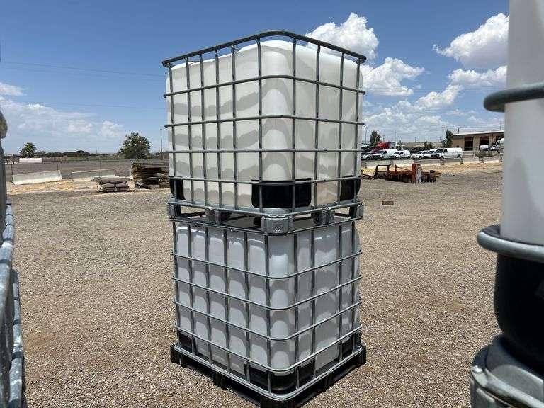 Qty Of (2) 275 Gal Basket Tanks - J&J Auctioneers LLC