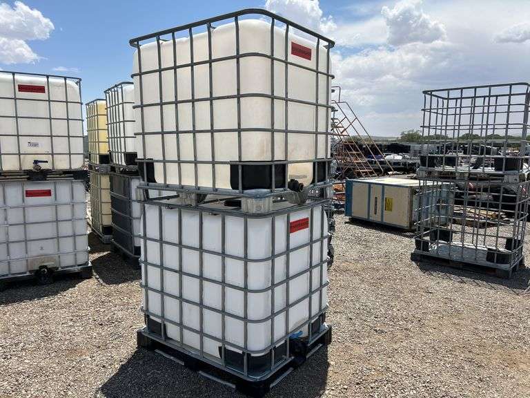 Qty Of (2) 275 Gal Basket Tanks - J&J Auctioneers LLC