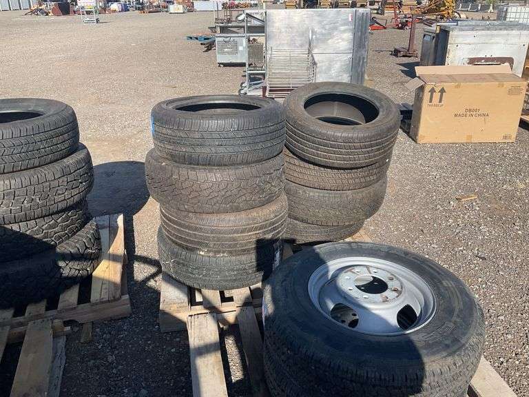 Qty (8) Mixed Size Tires - J&J Auctioneers LLC