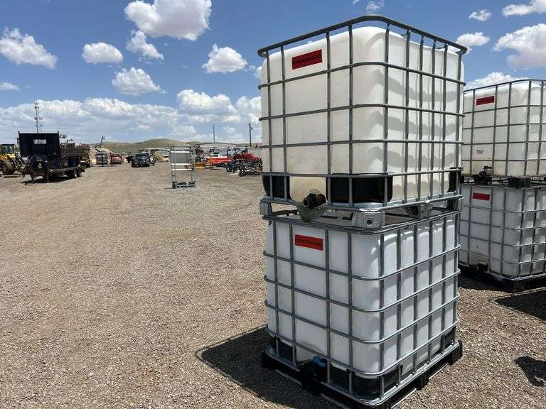 Qty Of (2) 275 Gal Basket Tanks - J&J Auctioneers LLC