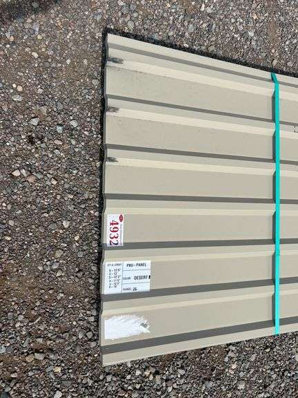 QTY (29) PBU-Panel 26GA NW Desert Sand - J&J Auctioneers LLC