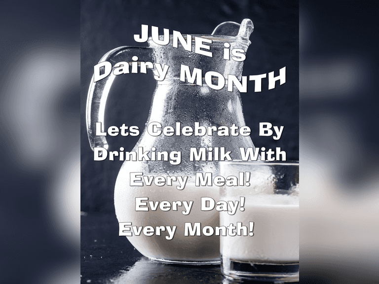 Lets Celebrate Dairy Month By Drinking Milk With Every Meal! Every Day ...